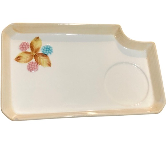 Vintage | Dining | Vintage Ceramic Tray With Floral Design Accent ...